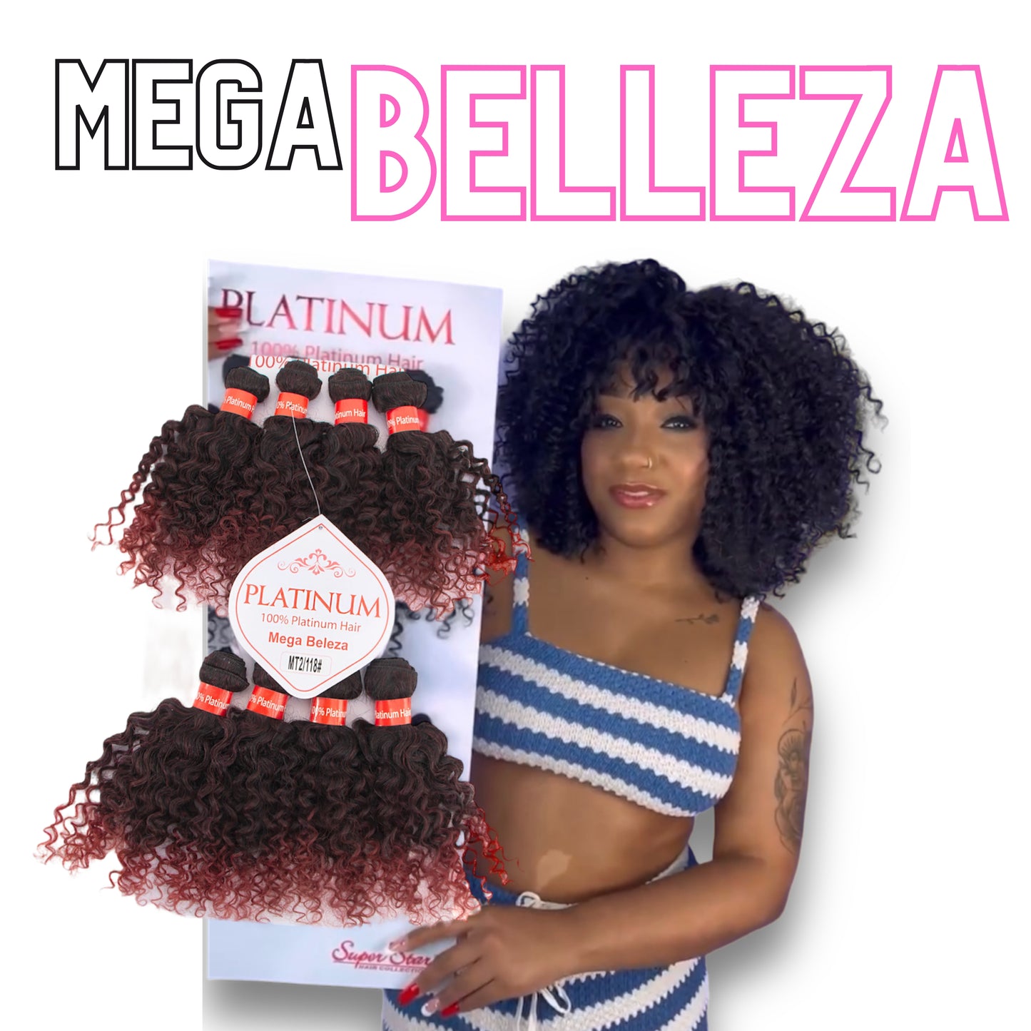 Extensión fibra mixta MEGA BELLEZA – Cabellos Jhusnay